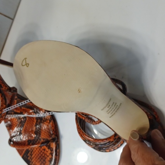 Steve Madden | Shoes | Steve Madden Exotica Orange Snake Stiletto ...